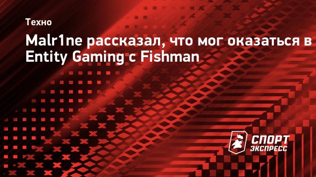 Malr1ne рассказал, что мог оказаться в Entity Gaming с Fishman. Спорт-Экспресс
